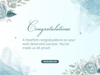 Elegant Congratulation Template | PosterMyWall