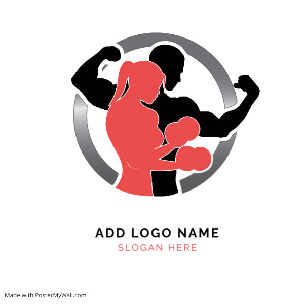 White Elite Fitness Logo, Fitness Centre Dum Template | PosterMyWall