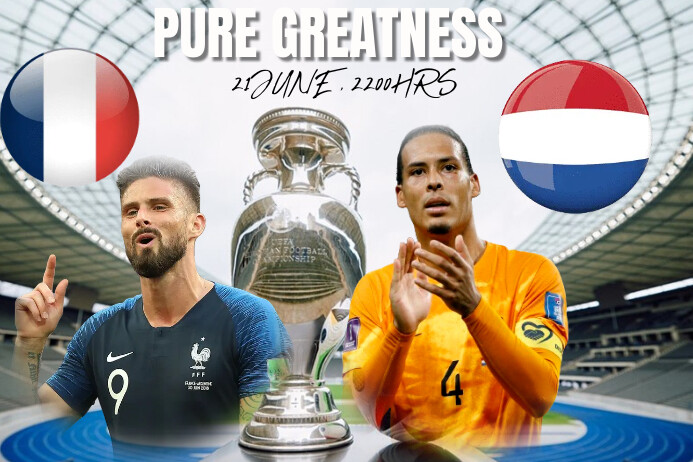 White Euro 2024 Poster Template | PosterMyWall