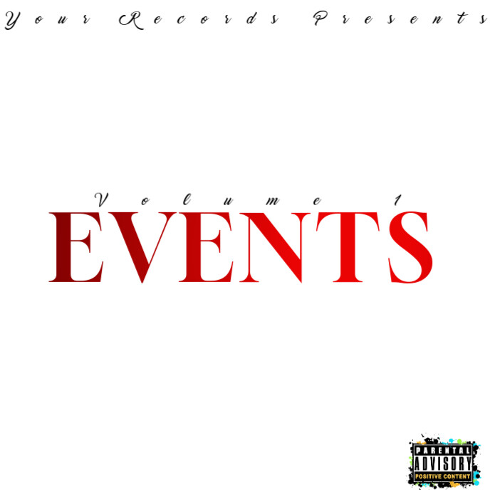 White Events Album Cover Template | PosterMyWall