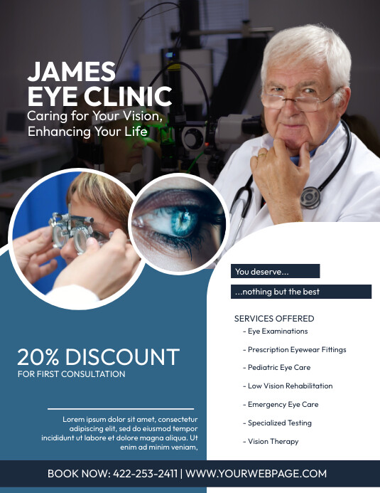 Copy of White Eye Clinic Flyer (us Letter) | PosterMyWall