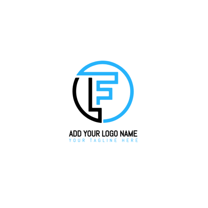 White F Logo/circle/line/brand/business/icon/symbol/elegant/unique ...