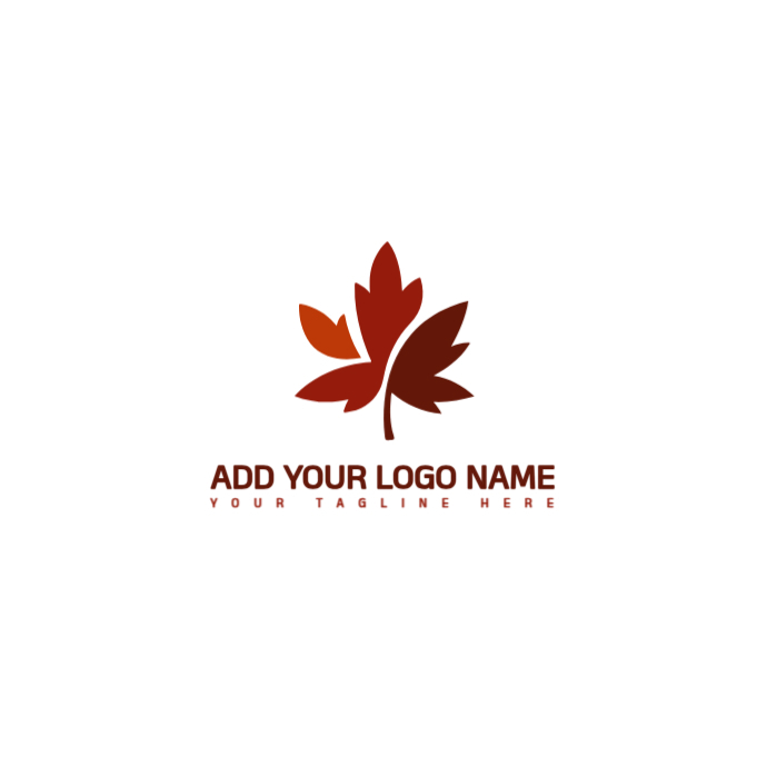 White Fall Season Logo, Nature Logo, Eco Logo, Natural Brand Logo ...