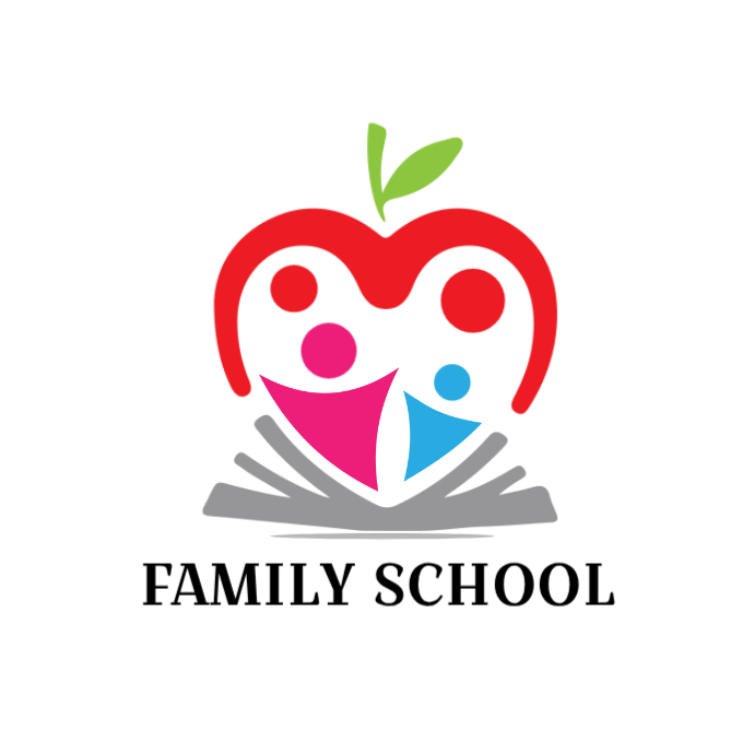 White Family-education-school-children's-learning- Logo Template ...