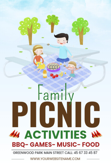 Copy of White Family Picnic Event Poster | PosterMyWall