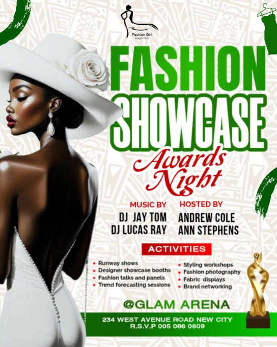White fashion showcase show style expo wear exhibition gallery event ...