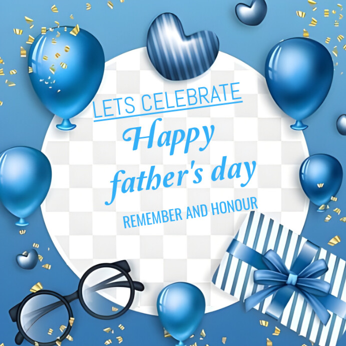 White Father Day Instagram Post Template | PosterMyWall