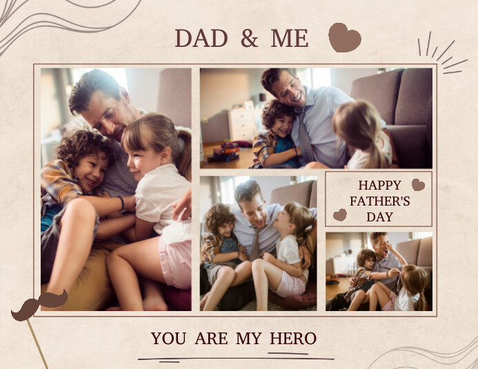White Fathers Day Flyer (us Letter) Template | PosterMyWall