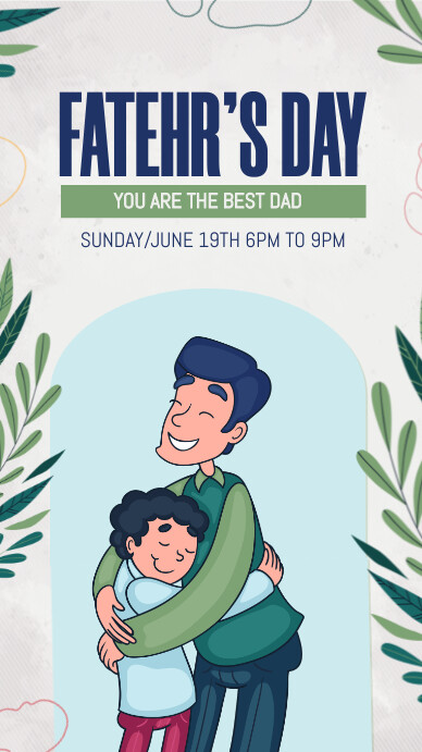 Copy of White Fathers Day Instagram Story | PosterMyWall