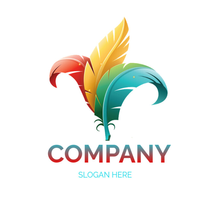 White Feather Company Logo Logo Template | PosterMyWall