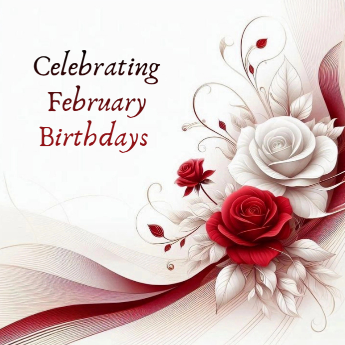 White February Birthdays Celebration Instagram Post Template | PosterMyWall