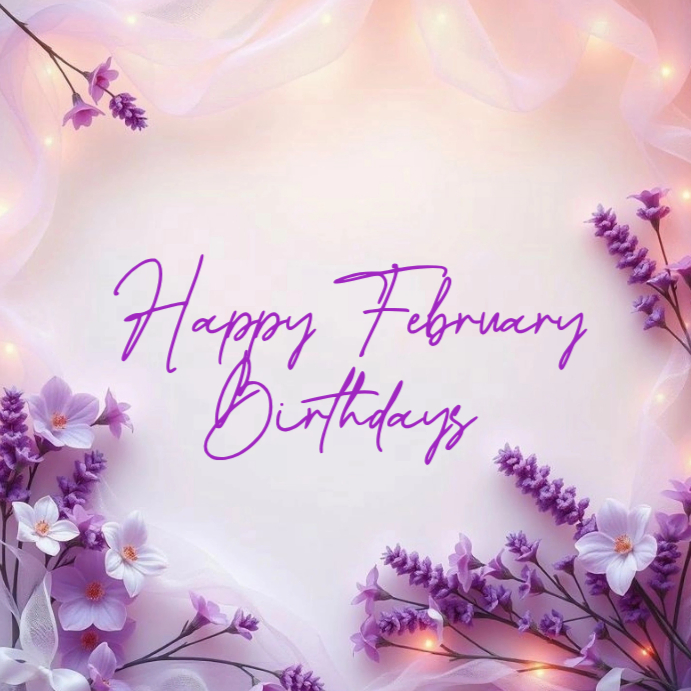 White February Birthdays Instagram Post Template | PosterMyWall