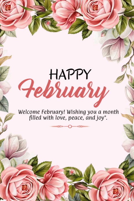 White February Greeting Poster Template | PosterMyWall