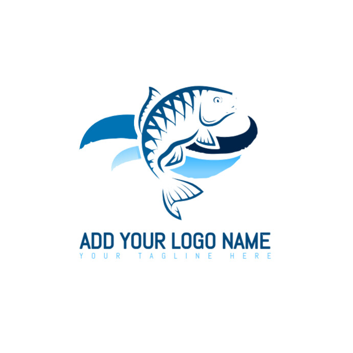 Modèle White Fish Logo/gradient/stylish/unique/sea Food/under Water ...