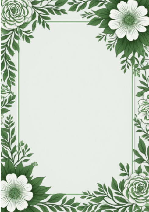 Modèle White Floral A4 Invitation A4 | PosterMyWall