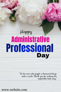 Administrative Professionals Day Template Poster | PosterMyWall