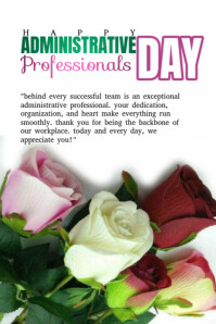 Administrative Professionals Day Template Poster | PosterMyWall