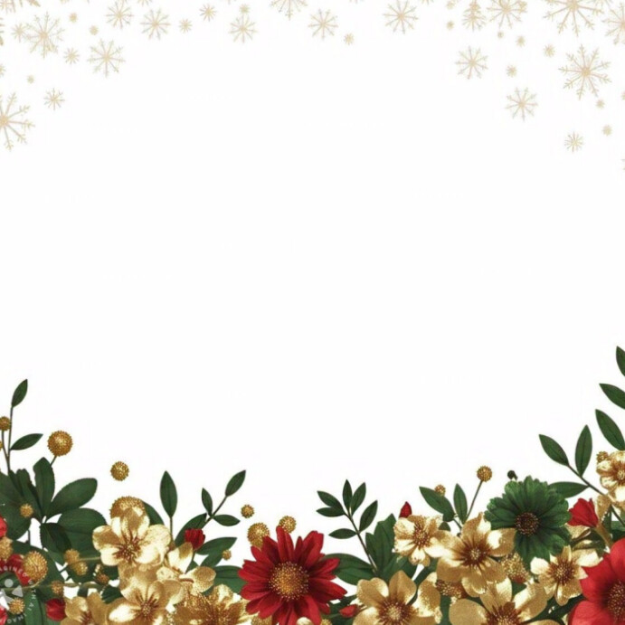 White Floral Background Instagram Post Template | PosterMyWall