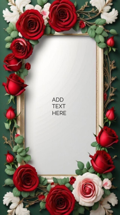 White Floral Background Instagram Story Templat | PosterMyWall