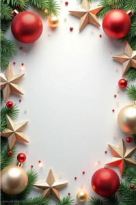 Joyful Christmas Frame Poster Template | PosterMyWall