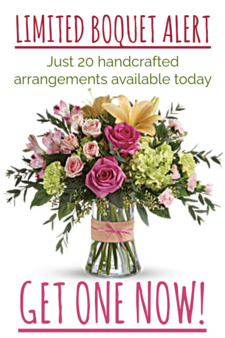 White Floral Florist Poster Ad Template | PosterMyWall