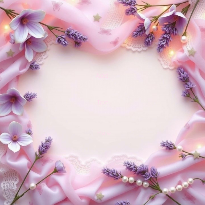 White Floral Flower Background Instagram Post Template | PosterMyWall