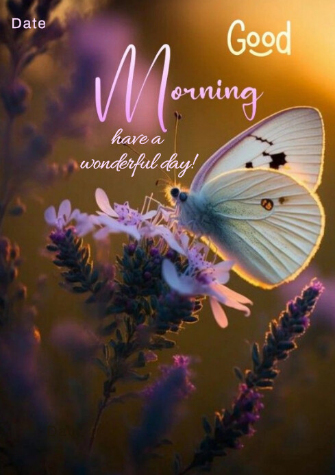 Plantilla de White Floral Good Morning A4 | PosterMyWall