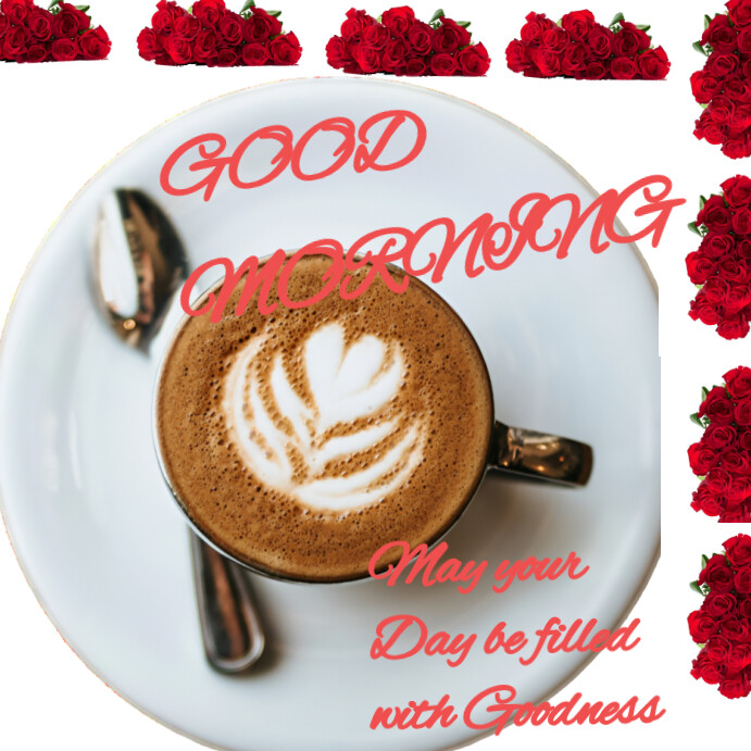 White Floral Good Morning Inspiration Instag Template | PosterMyWall