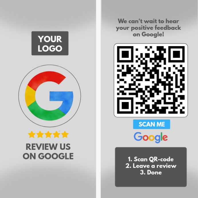 White Floral Google Review Template Instagram Post | PosterMyWall