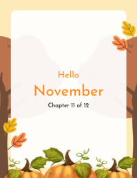 Hello November Template | PosterMyWall