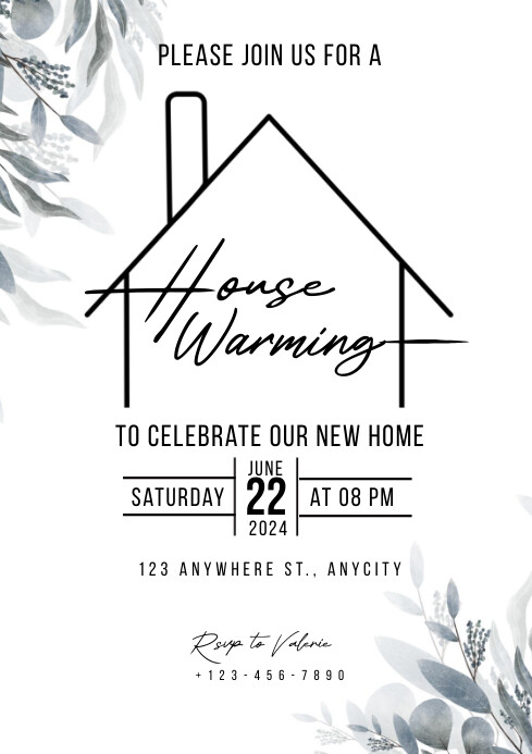 House Blessing Invitation Card Sample Bless Our Nest Housewarming