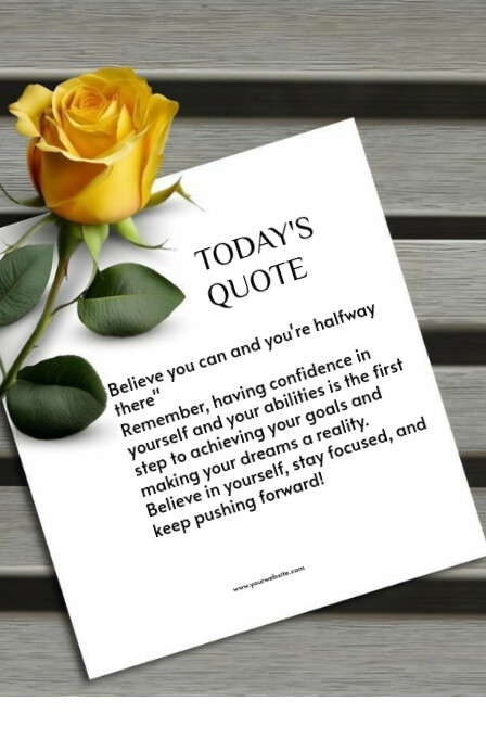 Copy of White Floral Motivational And Inspirational Quotes Design ...