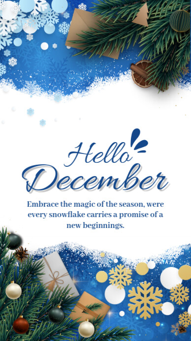 Copy of White Floral Ne Month December Instagram Story | PosterMyWall