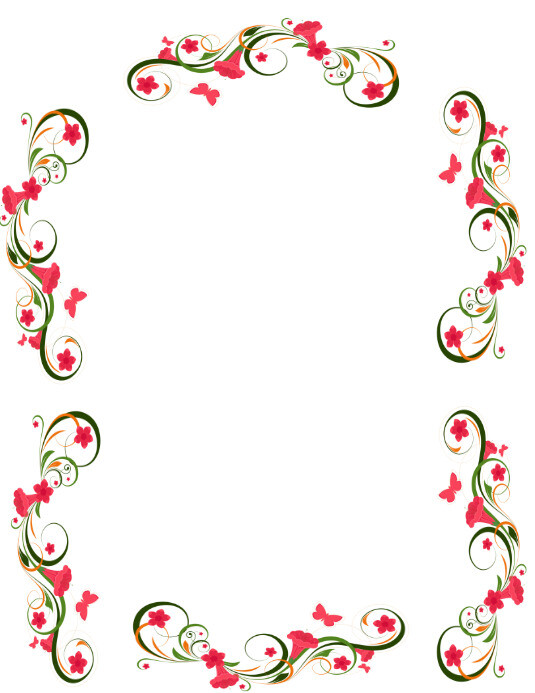 Copy of White Floral Page Border Flyer (us Letter) | PosterMyWall