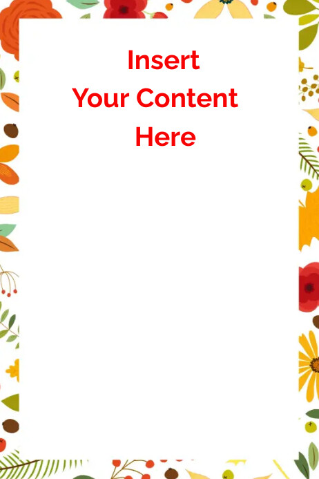 Plantilla de White Floral Pattern Poster Background Templa | PosterMyWall