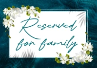 21 Free Templates for 'Reserved printable reserved wedding sign ...