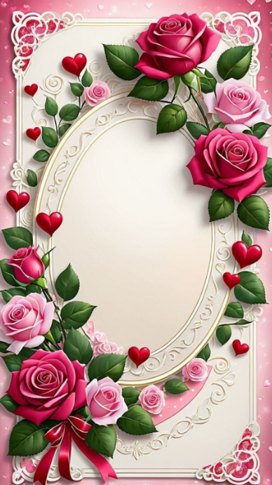 Modèle White Floral Royal Romance Frame Instagram Story | PosterMyWall
