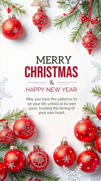 White Floral Season Greetings Whatsapp Status Template | PosterMyWall