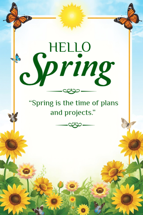 Copy of White Floral Spring Poster | PosterMyWall