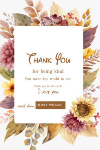 THANK YOU CARD Template | PosterMyWall