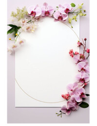 White Floral Wedding Invitation Card background Template | PosterMyWall