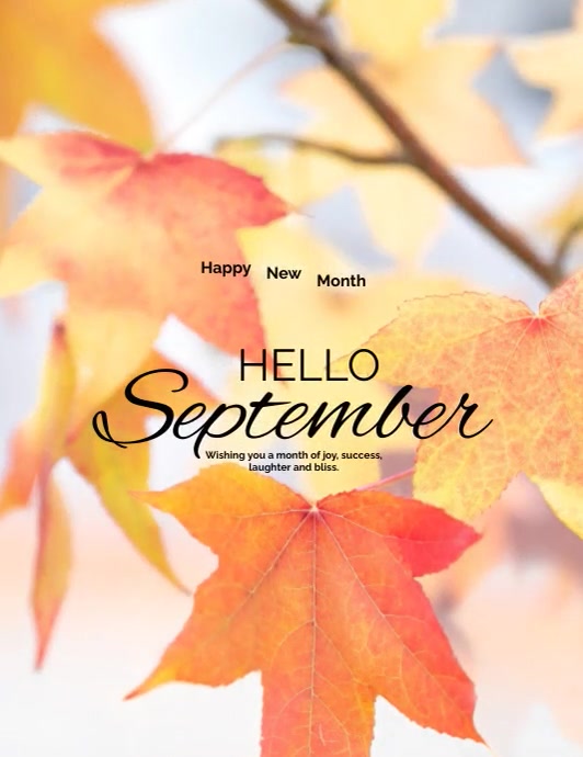 Copy of White Floral Welcome September Flyer (us Lett | PosterMyWall