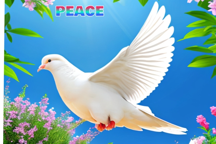 White flying bird Template | PosterMyWall