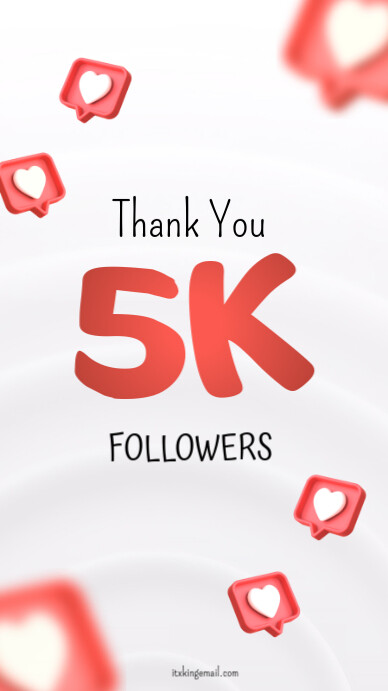 White Followers Digital Display (9:16) Template | PosterMyWall