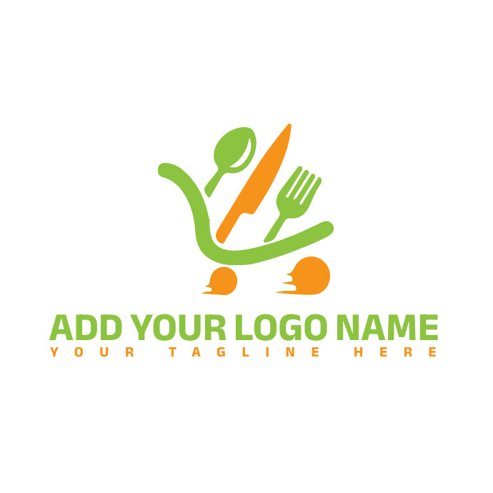 Plantilla de White Food Delivery Logo/fork And Spoon/busi | PosterMyWall