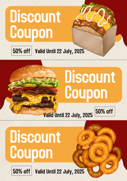 Copy of White Food Discount Menu A4 | PosterMyWall