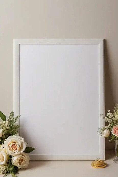 White frame Template | PosterMyWall