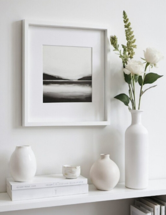 Copy of White frame template design | PosterMyWall