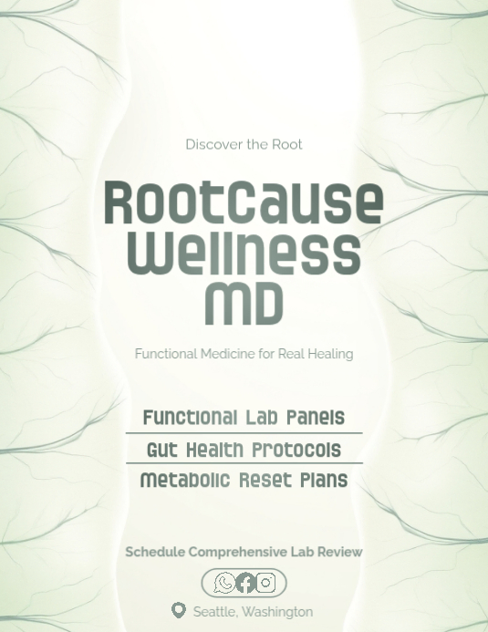 White Functional Medicine Flyer Template | PosterMyWall