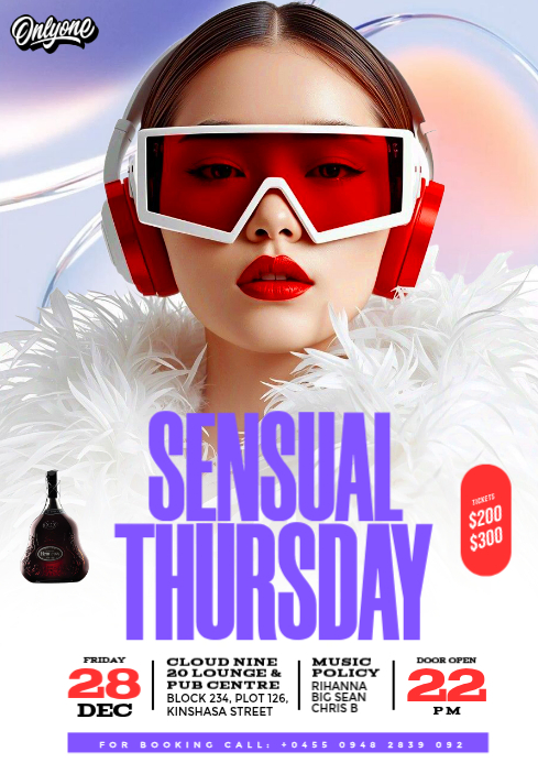 White Futuristic 3D Club Party Flyer Print A4 Template | PosterMyWall